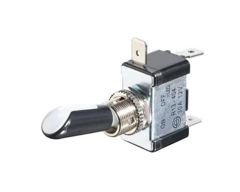 SPST 12VDC 30A Illuminated Toggle Switch – Battery Giant & Electronics
